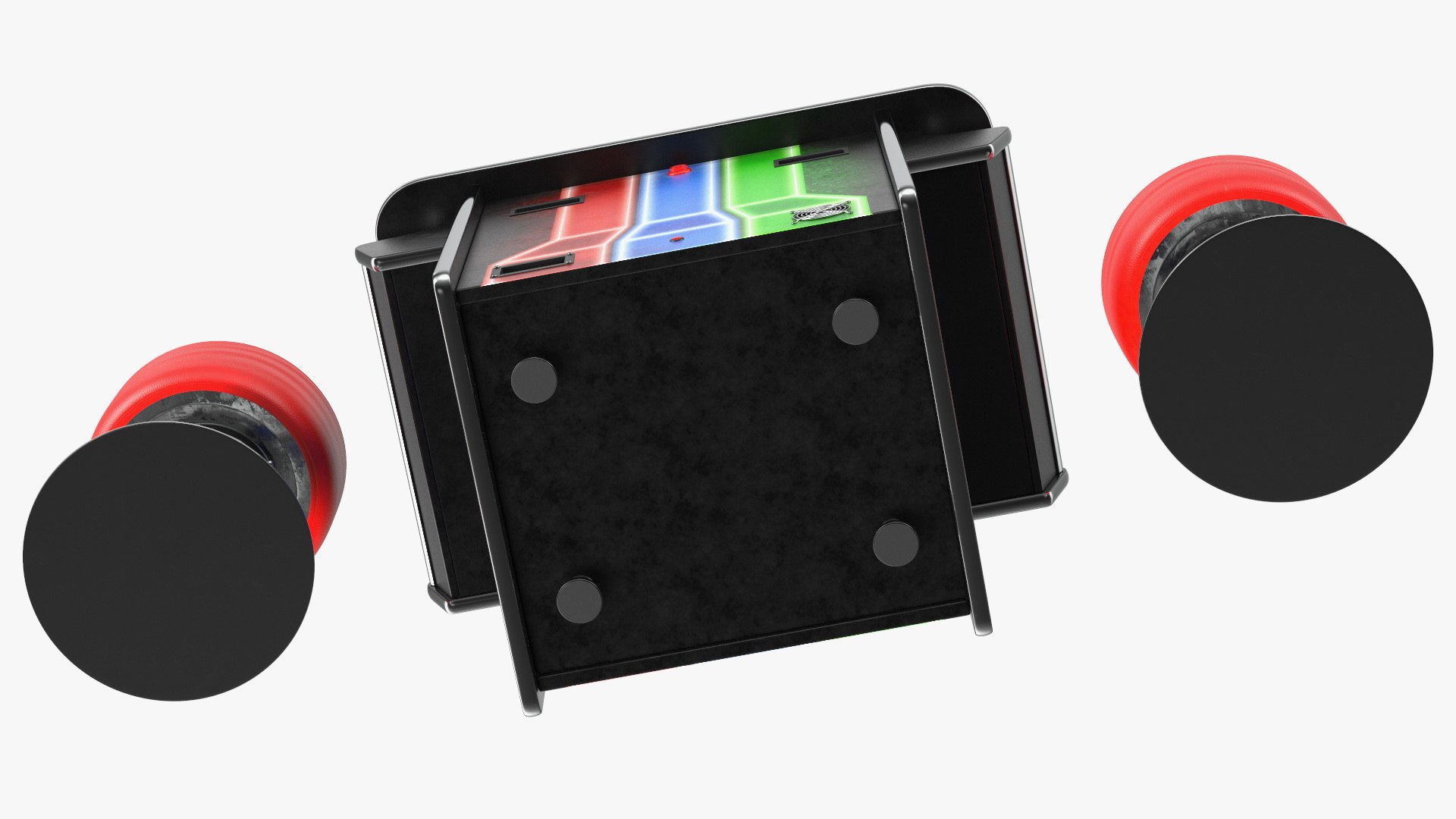 3D Cocktail Table Arcade Machine with Stools - TurboSquid 1737518