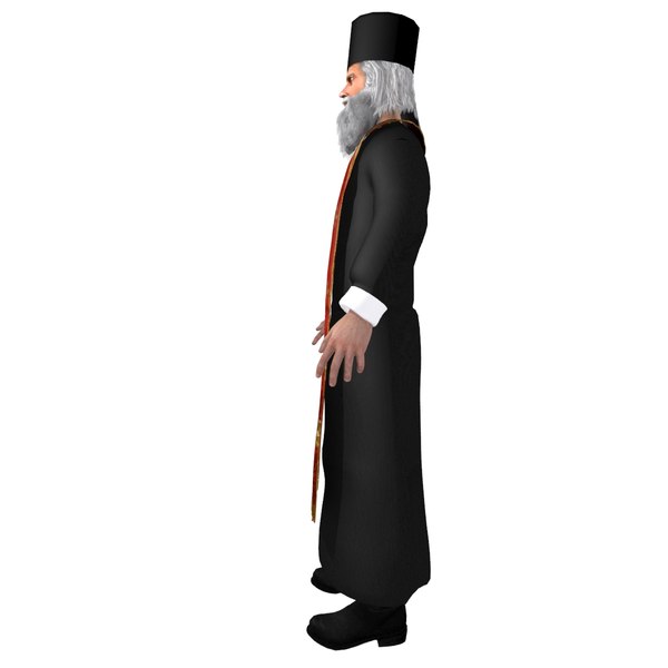 3d orthodox priest