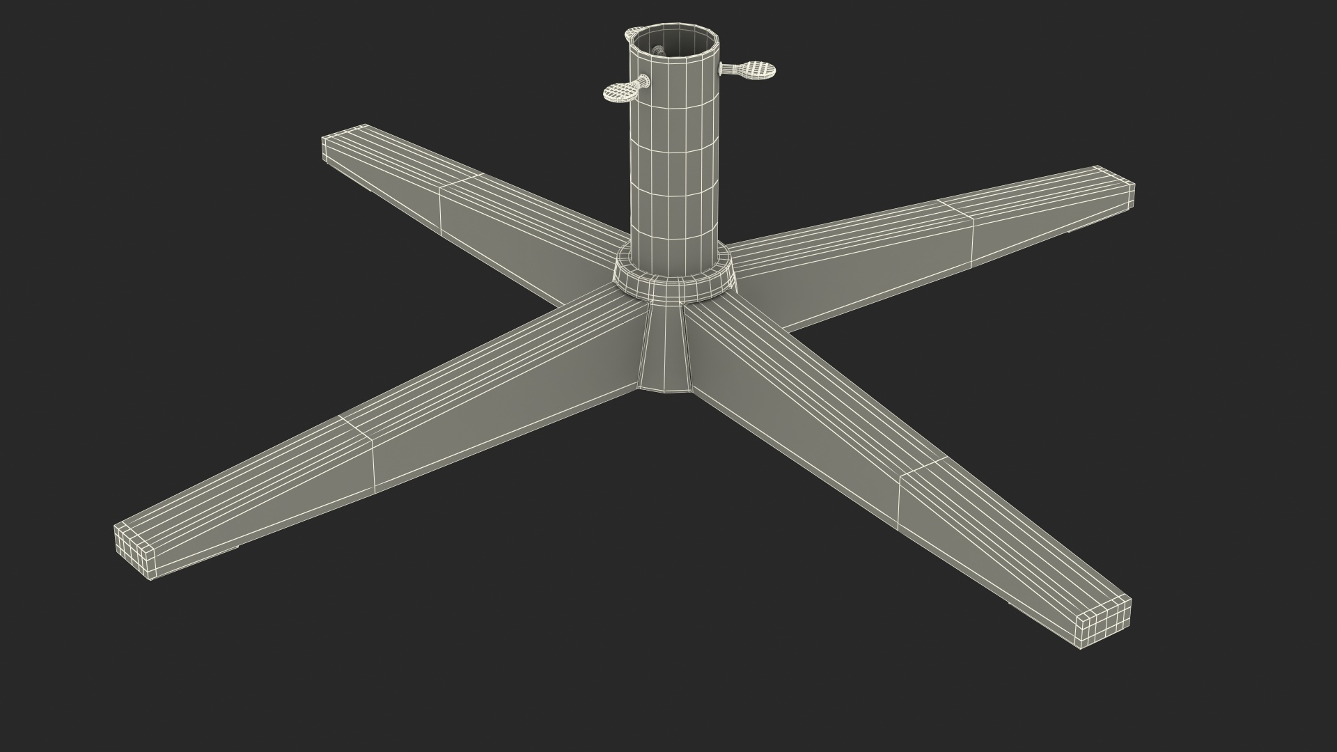 3D Metal And Wood Live Christmas Tree Stand - TurboSquid 1955635