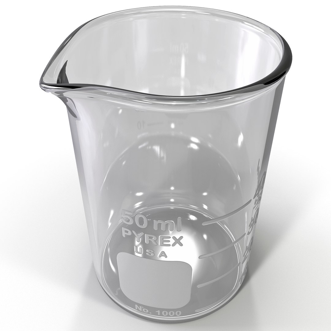 beaker 50 ml 3d model