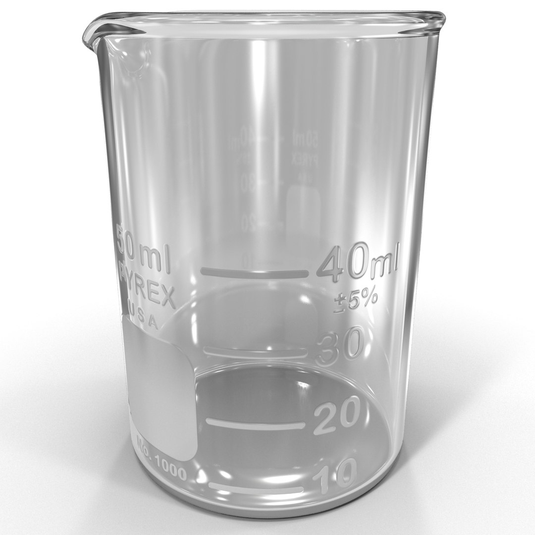 Beaker 50 Ml 3d Model