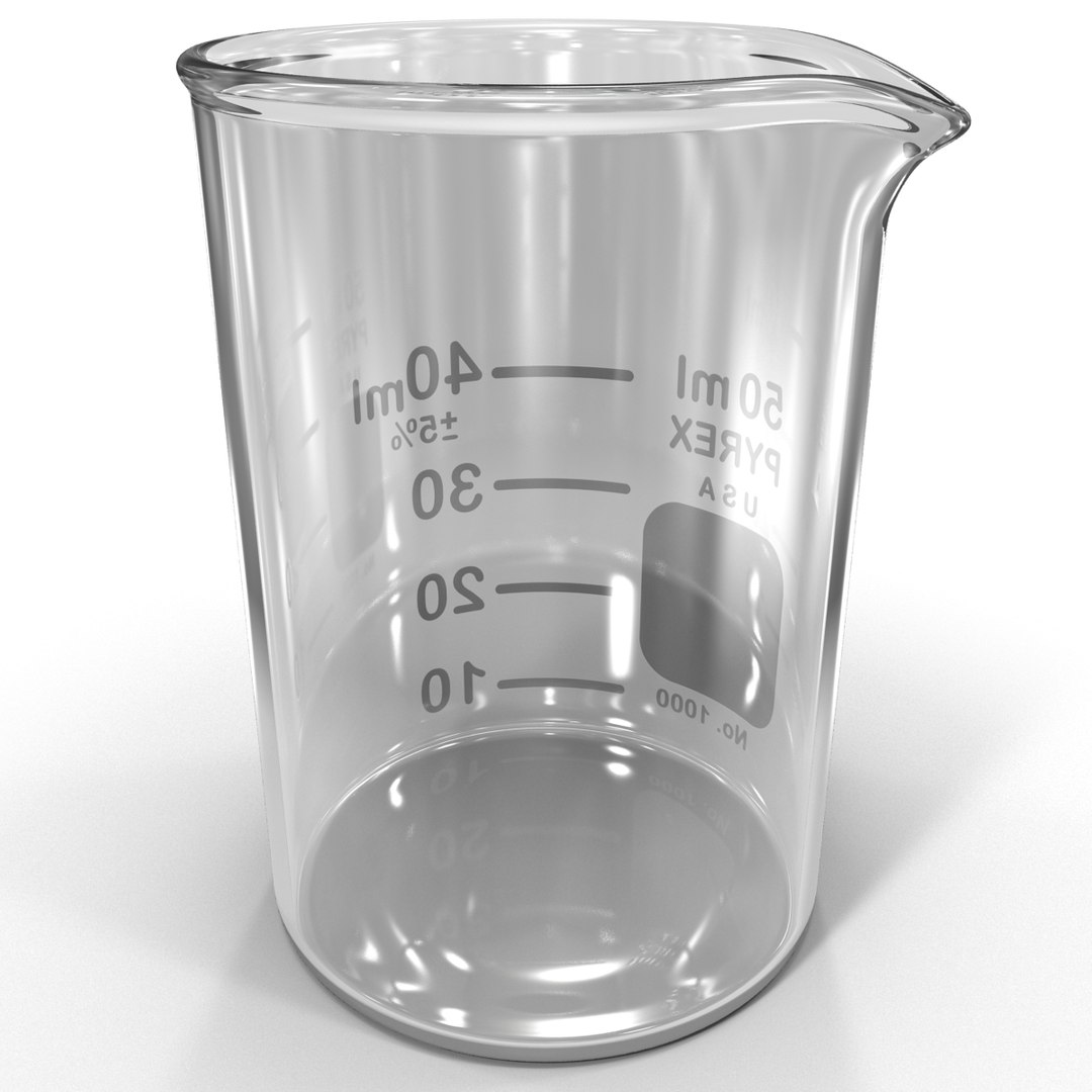 Beaker 50 Ml 3d Model