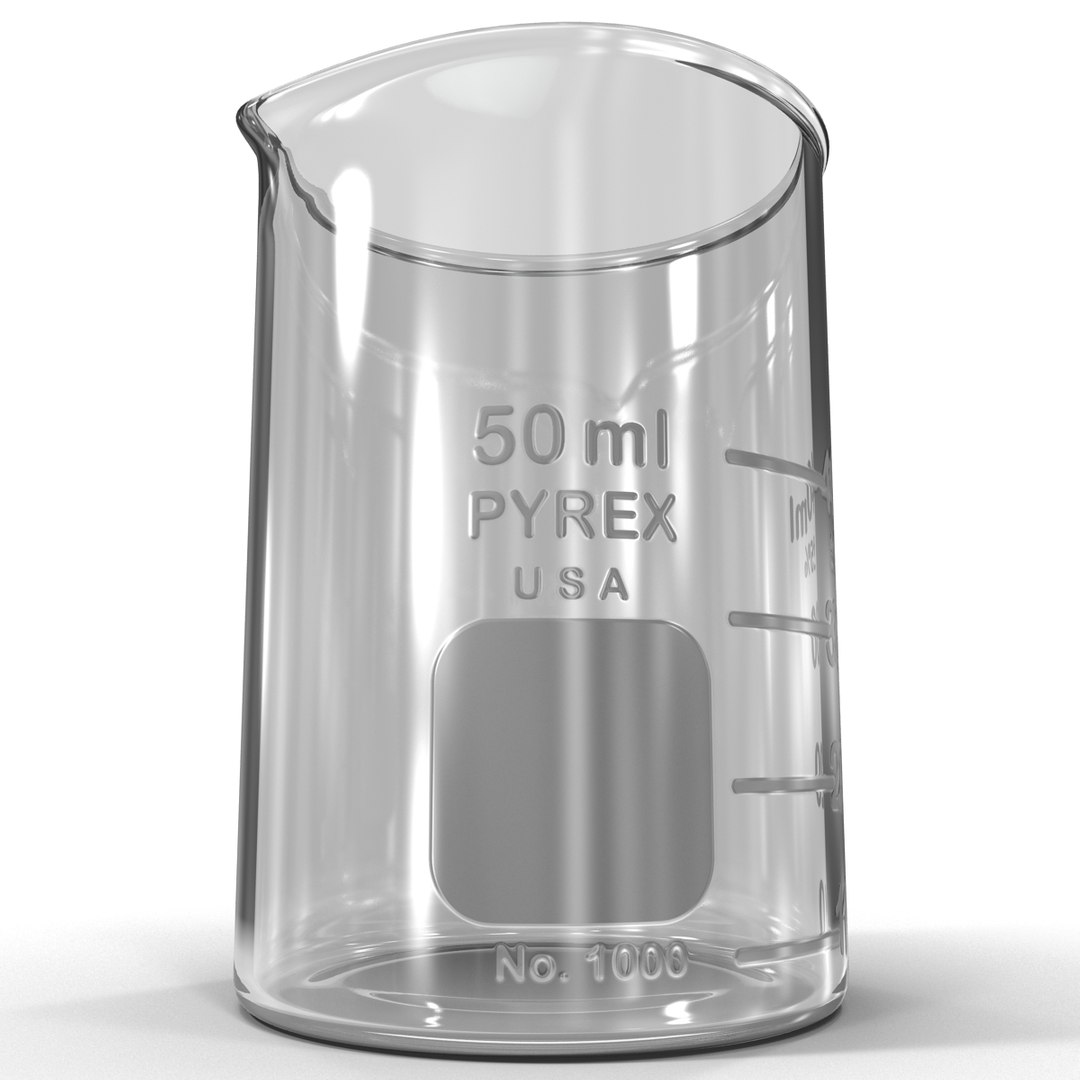 Beaker 50 Ml 3d Model