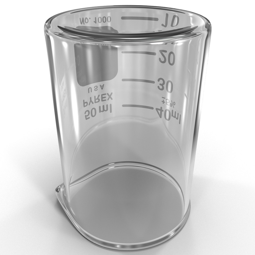 Beaker 50 Ml 3d Model