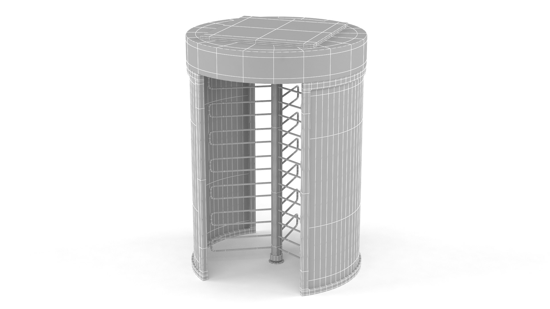 Turnstile Gate 3D Model - TurboSquid 2256180