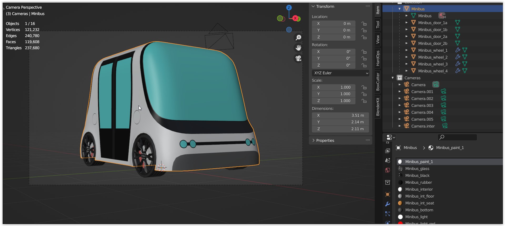 3D Autonomous Minibus Concept 2022 - TurboSquid 1982427