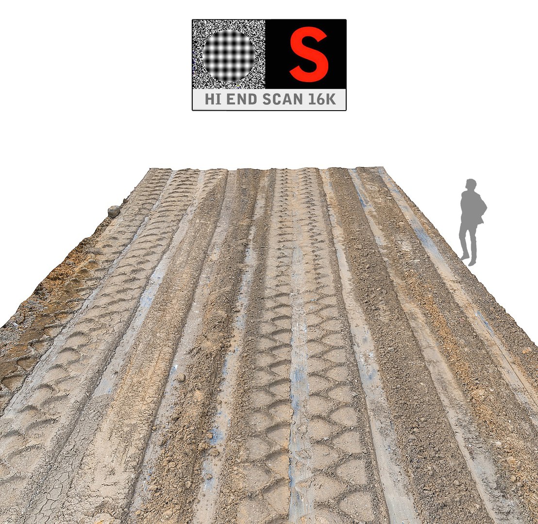 3d Big Track Scan 16k Model