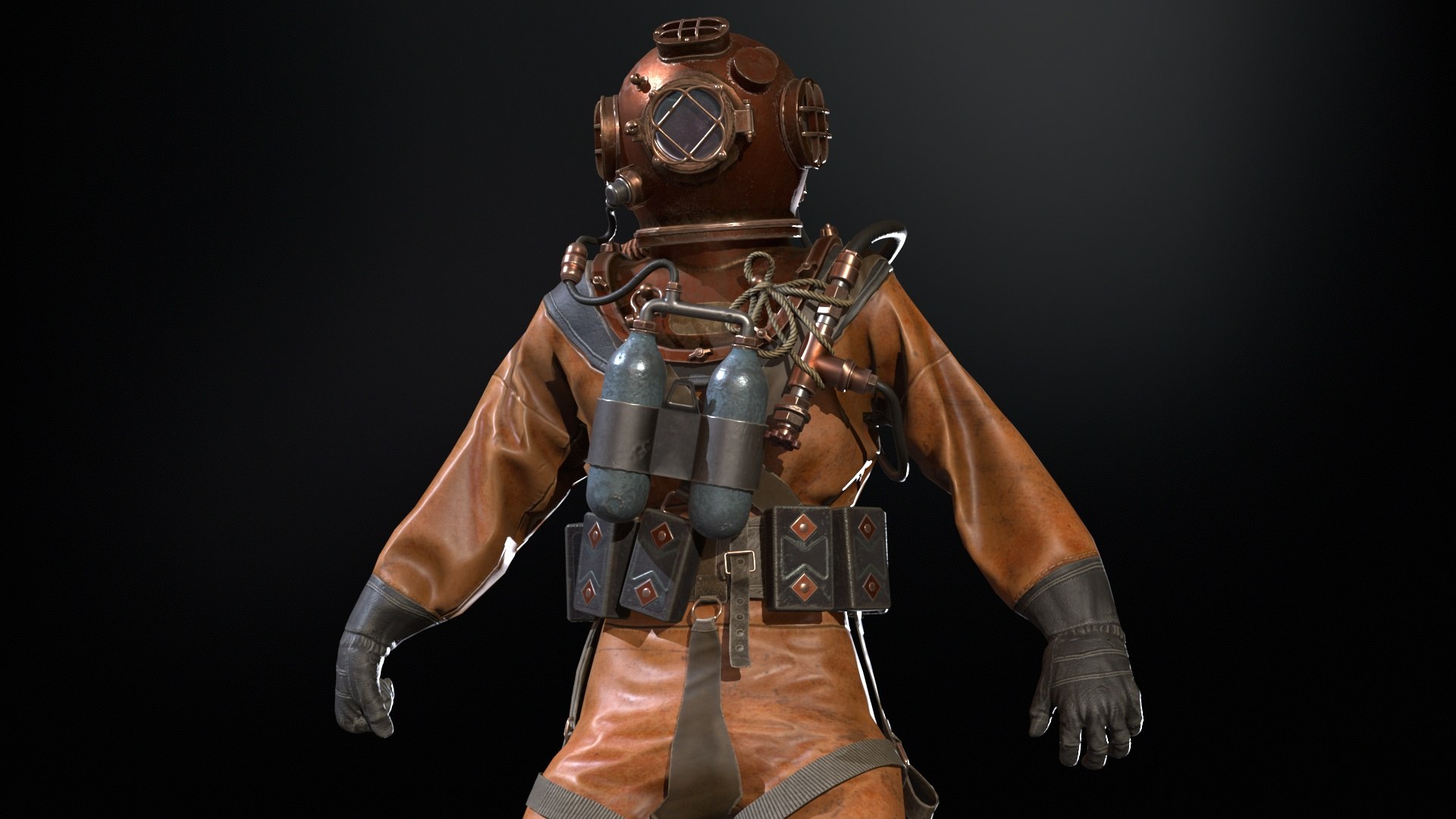 3D Zombie Diver 02 - TurboSquid 2291399