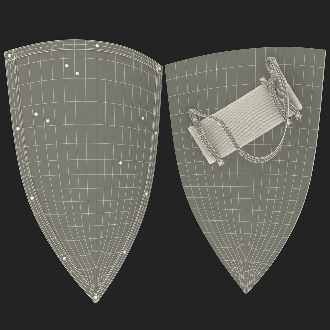 kite shield 3d c4d