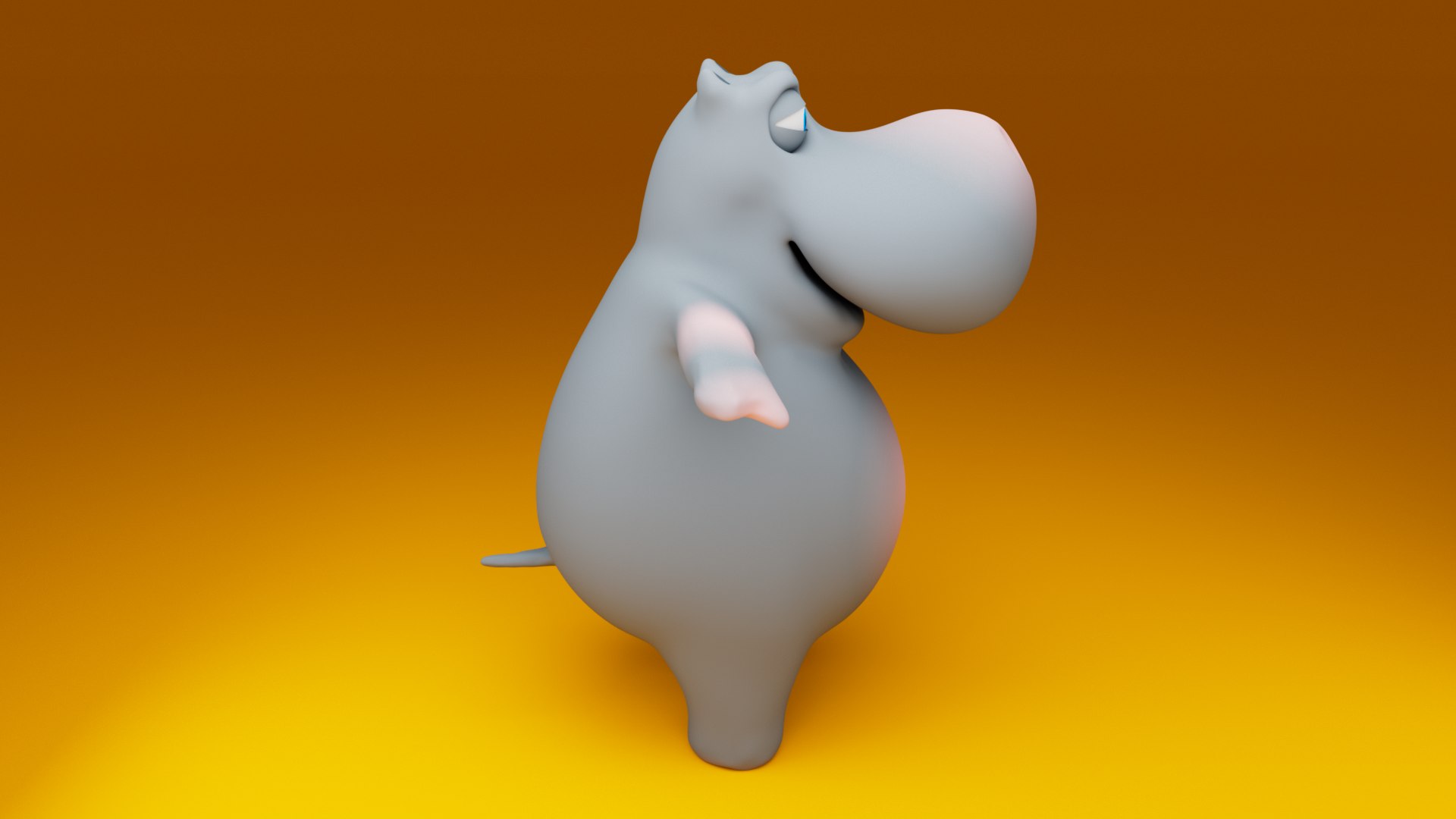 Stylized Cartoon Hippopotamus 3D Model 3D - TurboSquid 2200572