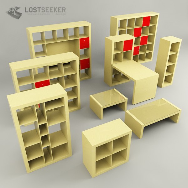 ikea expedit set 3d max
