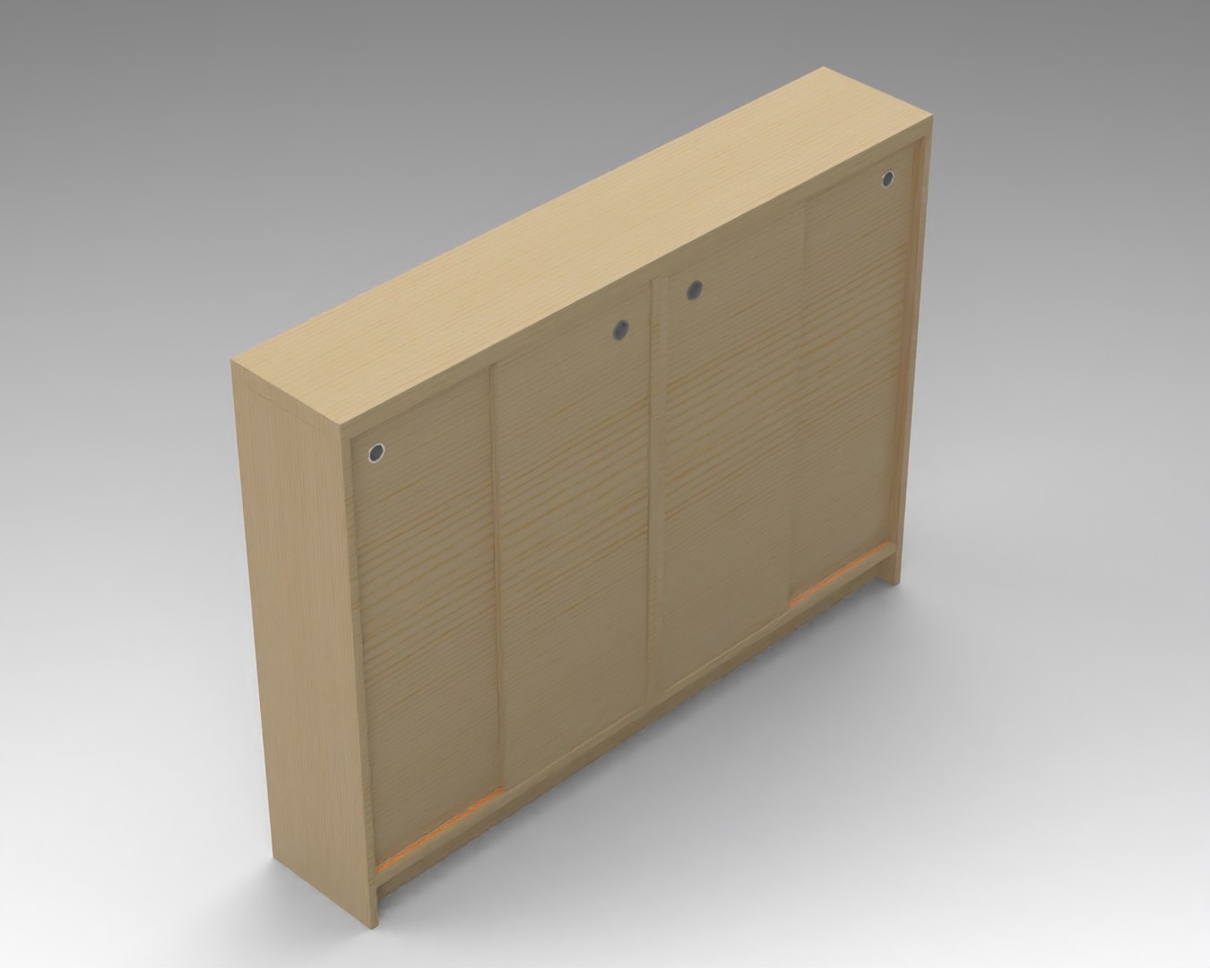 3D Simple Cabinet Model - TurboSquid 2199969