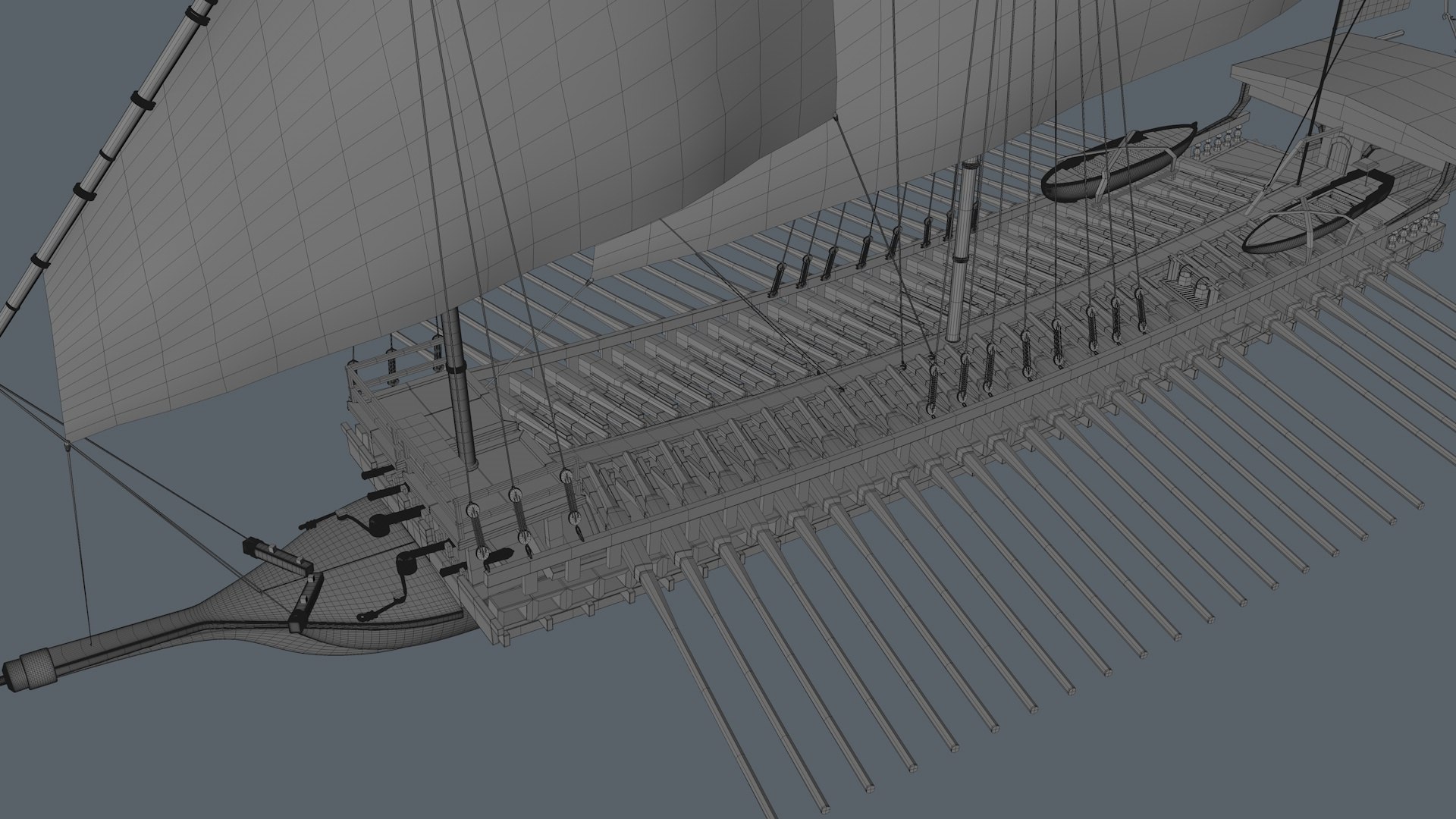 Ottoman Galley 3d Model