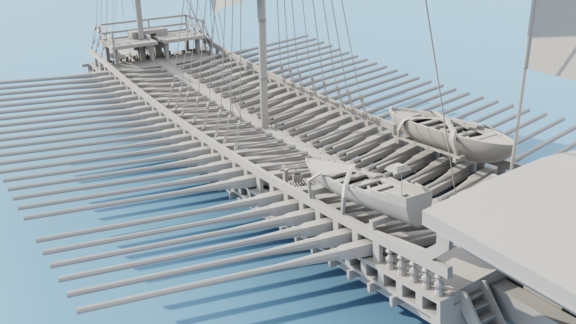 Ottoman Galley 3d Model