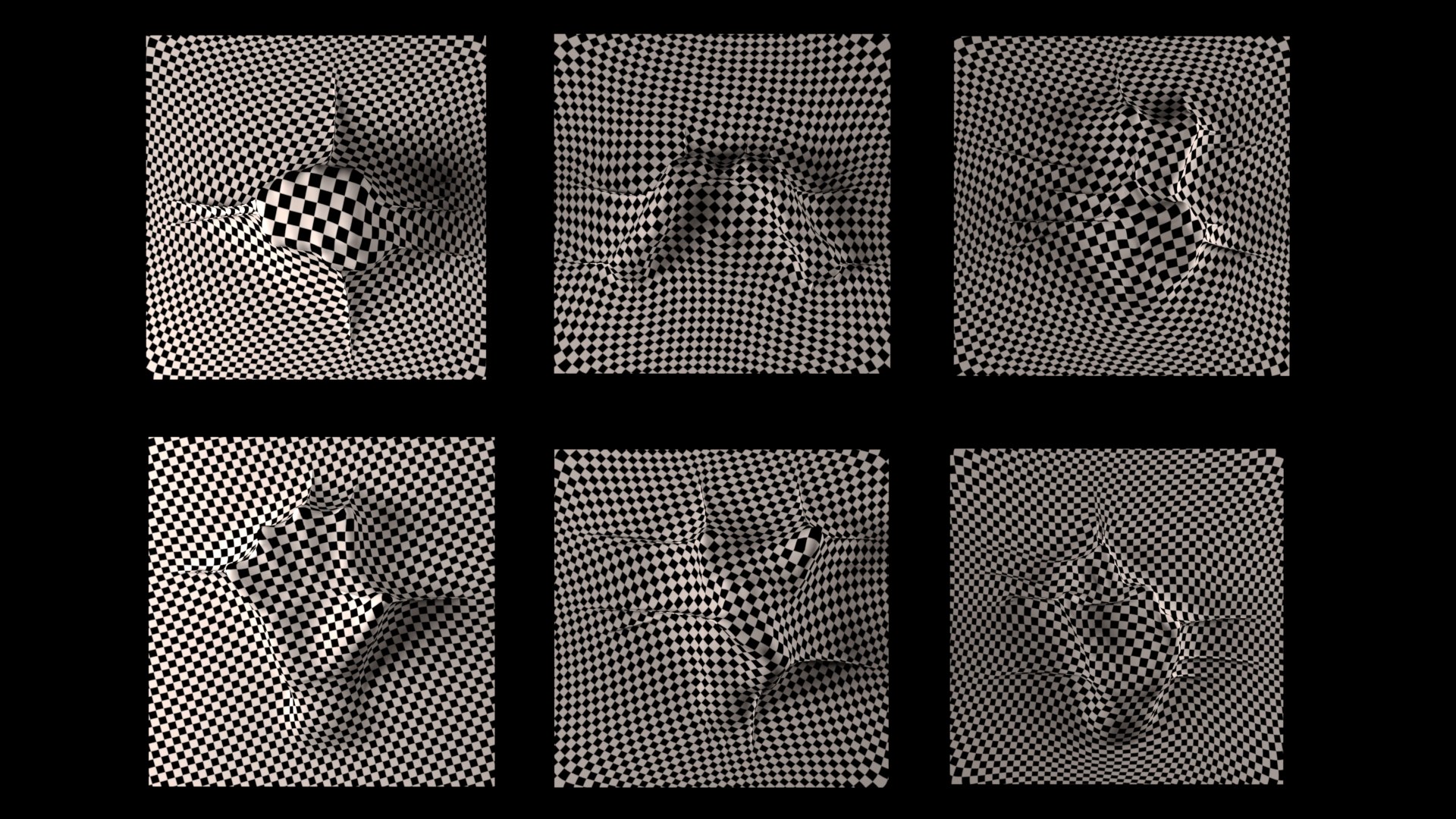 3D Hands pressing through fabric SET and Alpha displace textures ...