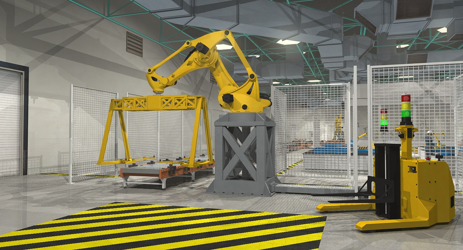 Massive modular robotic industrial 3D model - TurboSquid 1371793