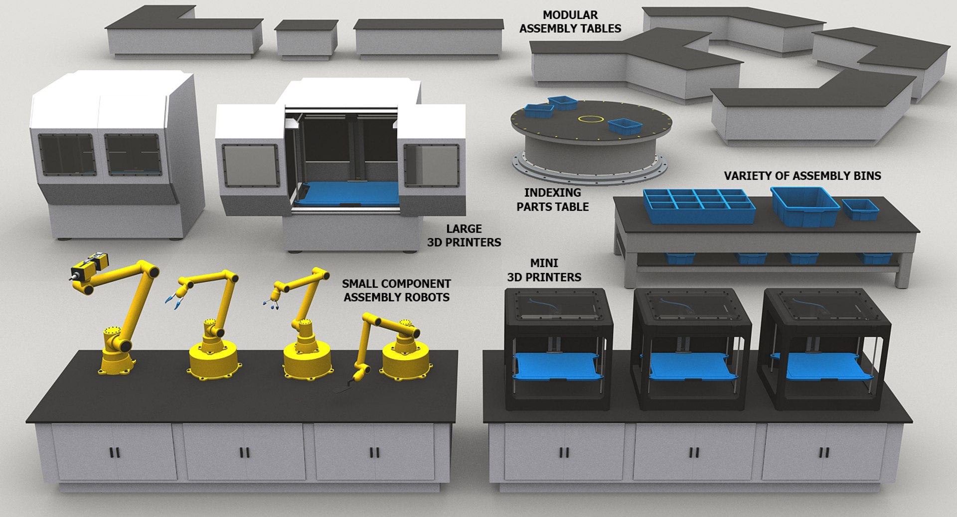 Massive modular robotic industrial 3D model - TurboSquid 1371793