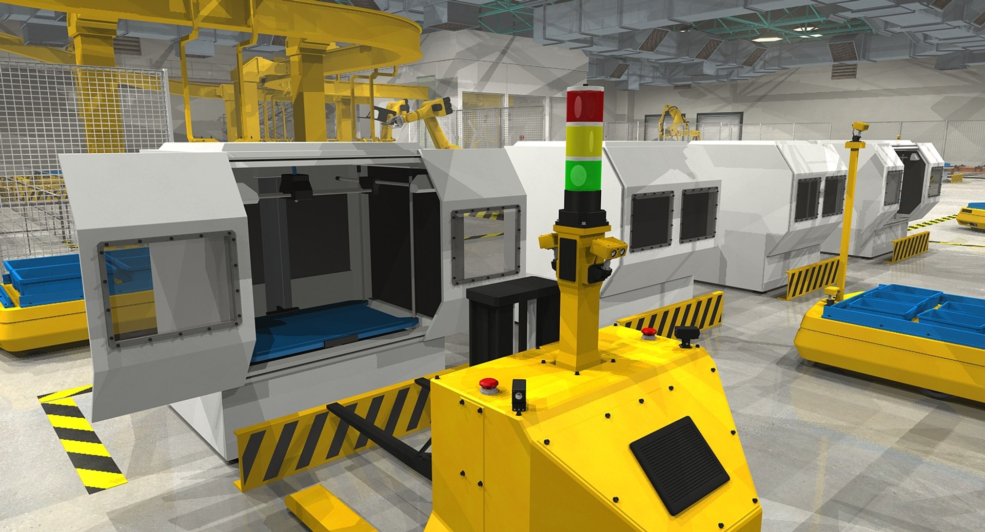 Massive modular robotic industrial 3D model - TurboSquid 1371793