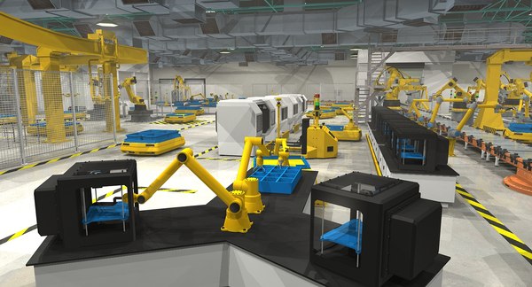 Massive modular robotic industrial 3D model - TurboSquid 1371793
