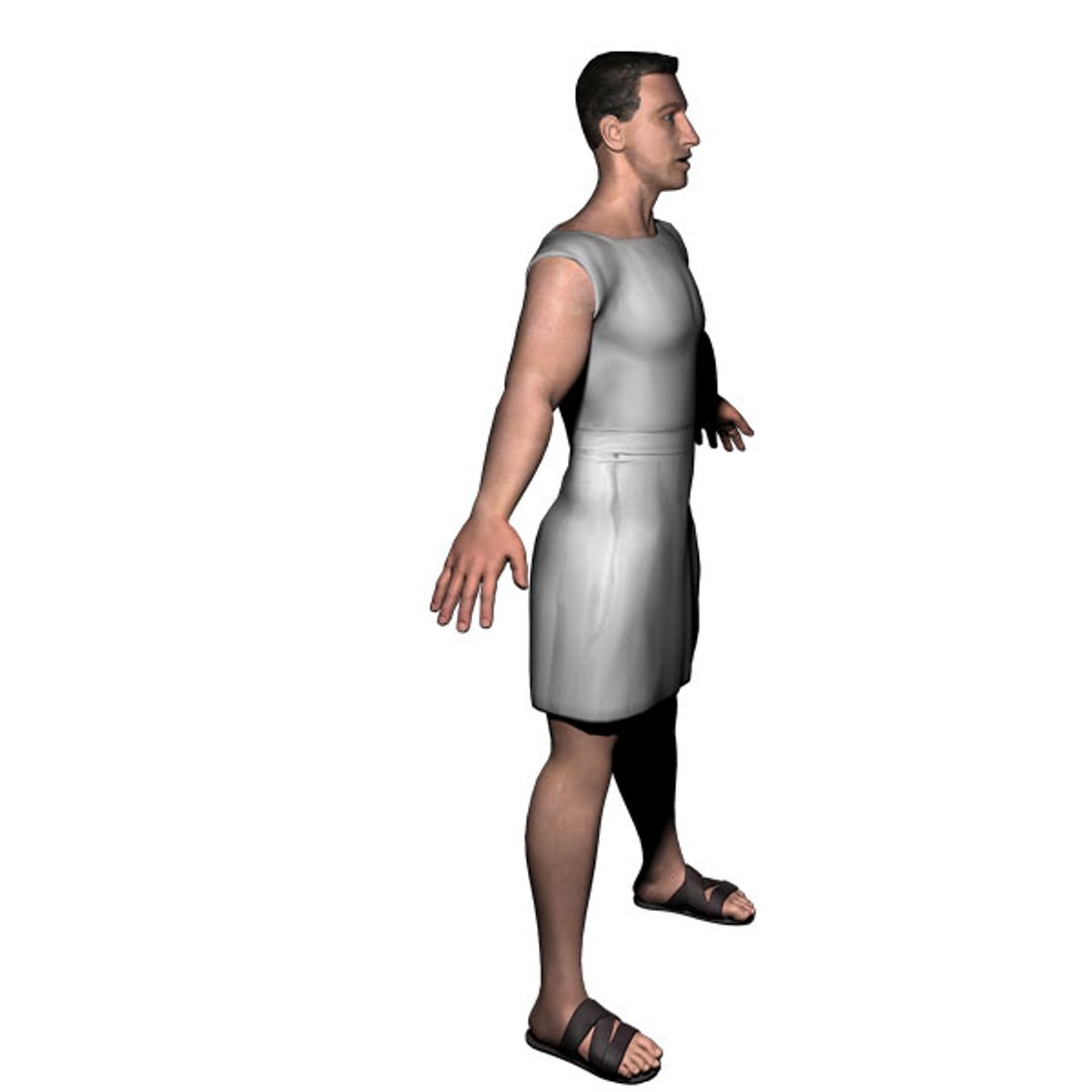 Young Roman Male Rigged 3d Model