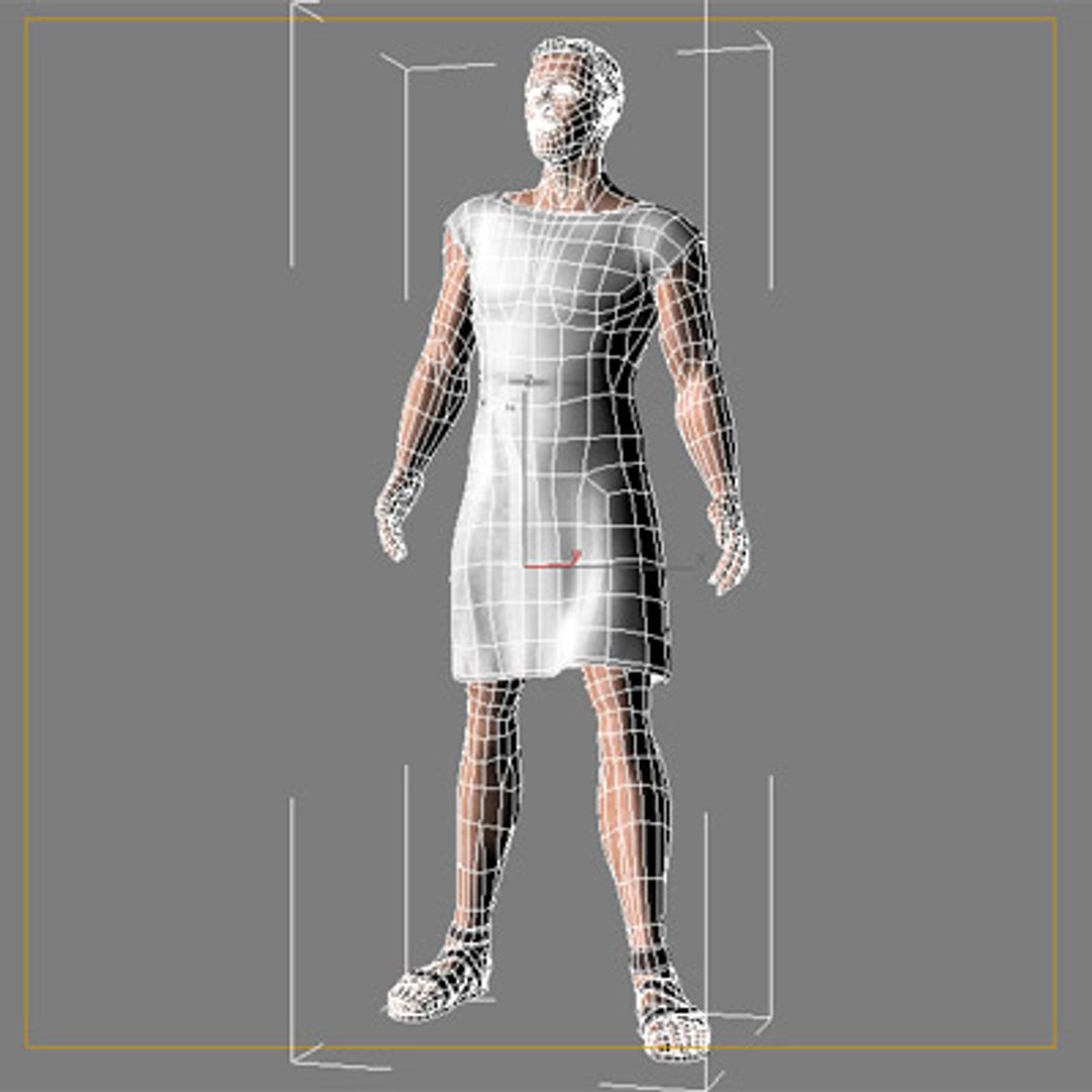 Young Roman Male Rigged 3d Model
