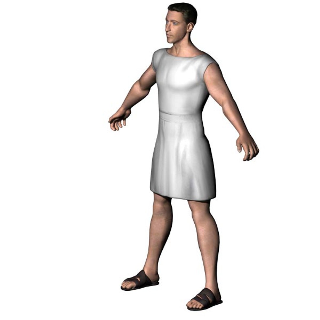 Young Roman Male Rigged 3d Model