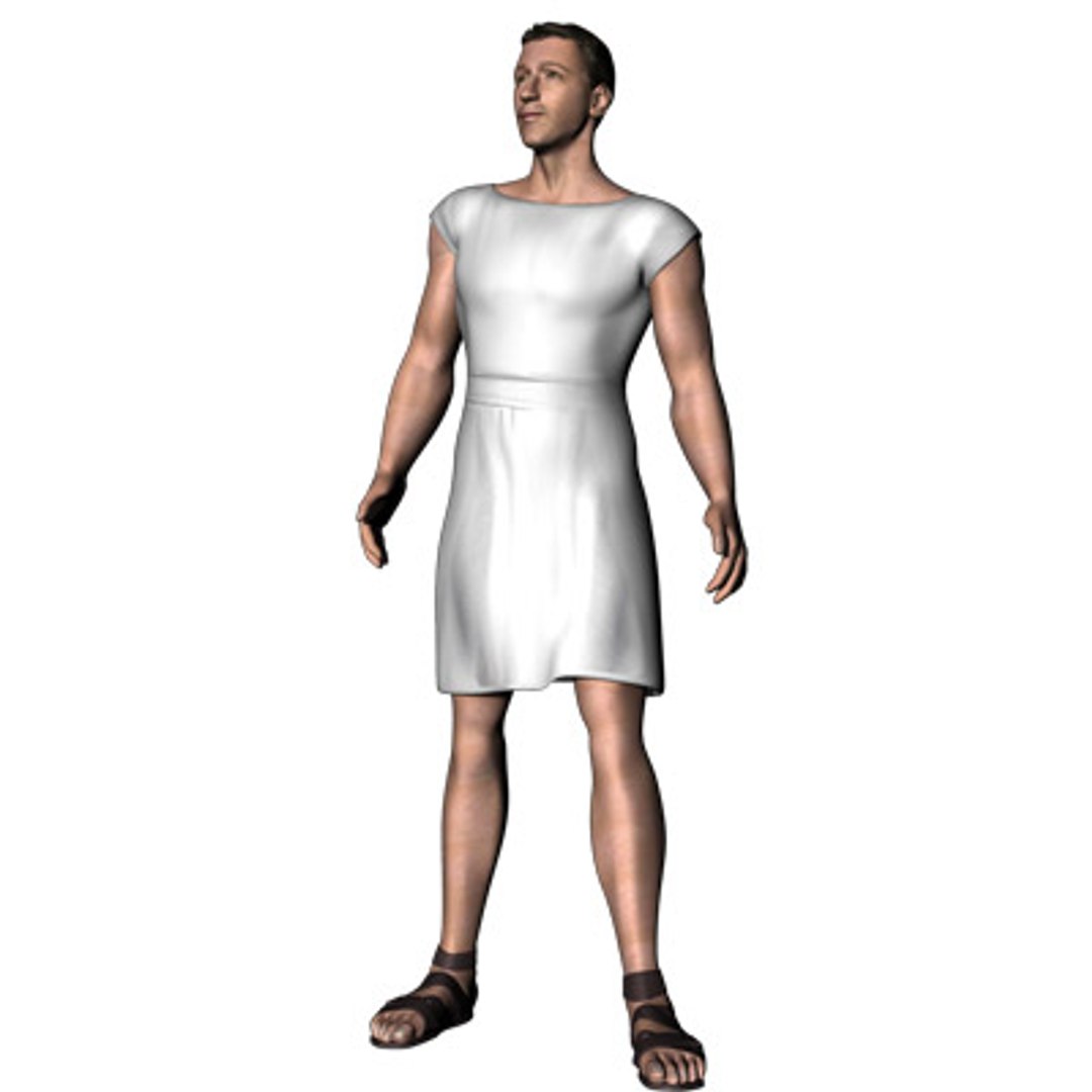 Young Roman Male Rigged 3d Model