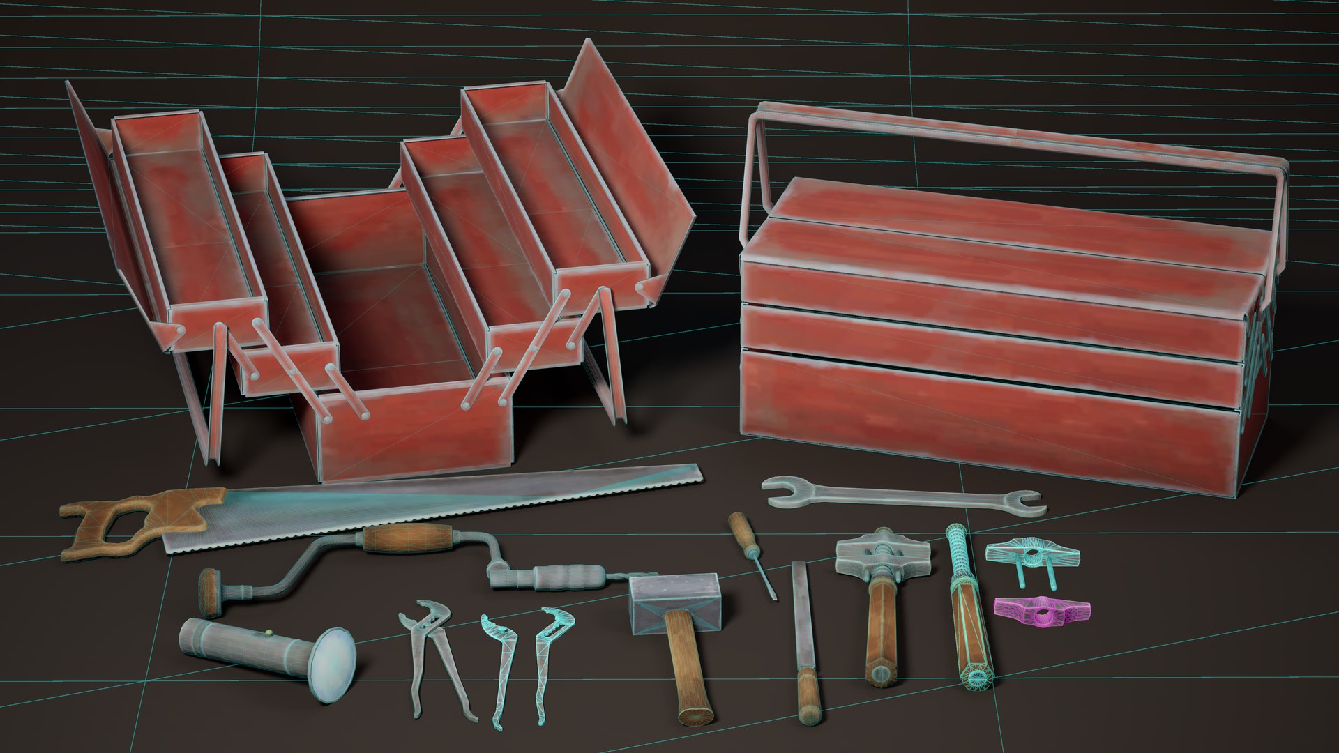 Tool Pack Handpainted Stylized - VRGame Ready Vol1 3D - TurboSquid 2420164