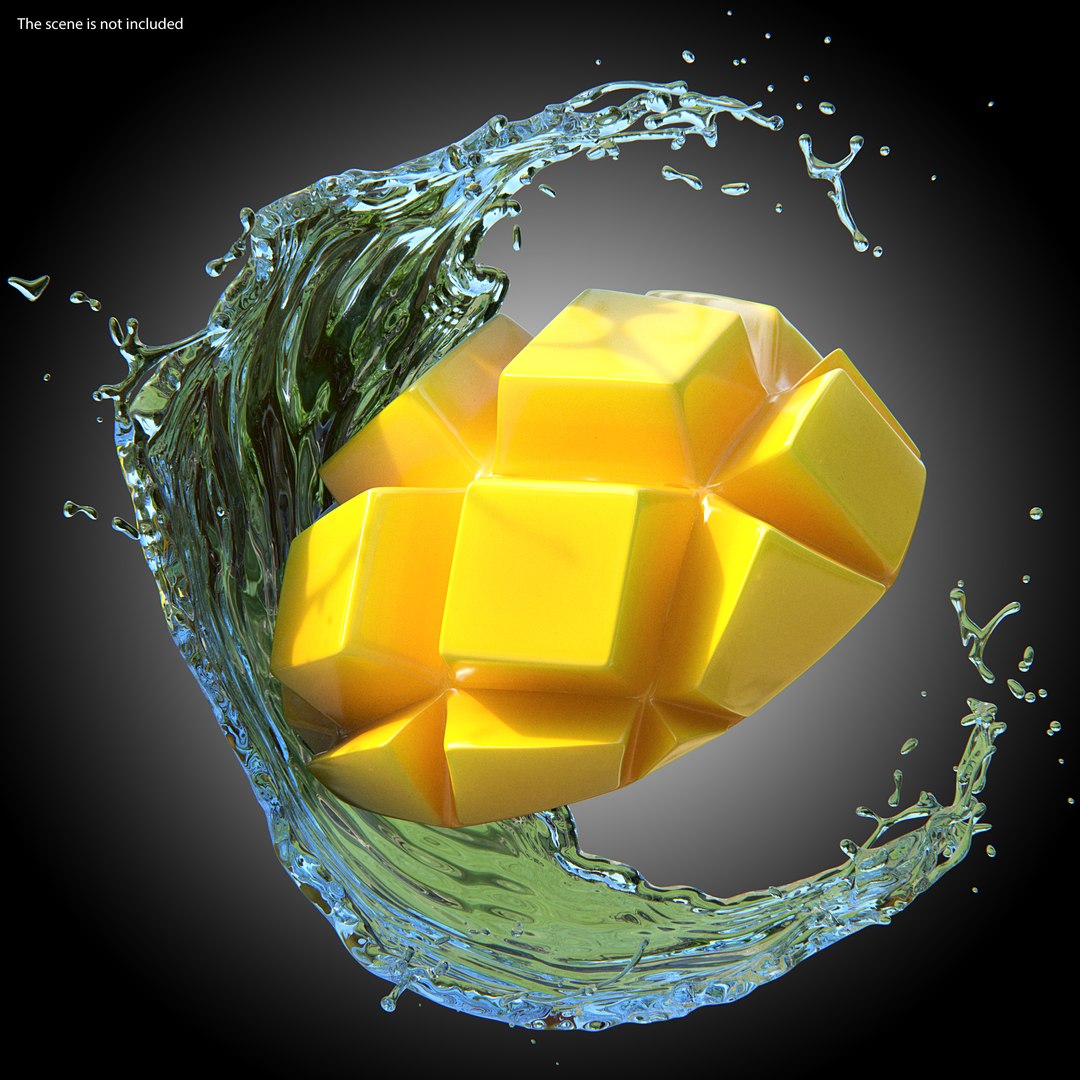 3D Fresh Mango Slice - TurboSquid 1583929