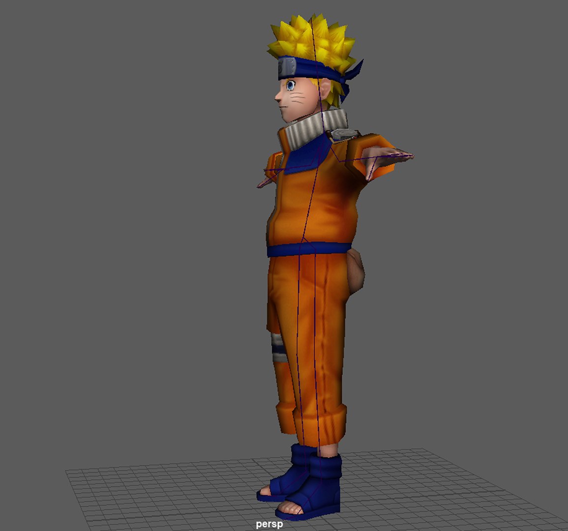 Naruto Uzumaki 3D Rig Model 3D - TurboSquid 1742723