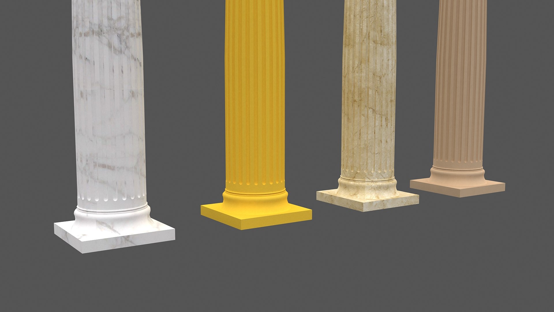 3D Corinthian Column 01 Model - TurboSquid 1837382