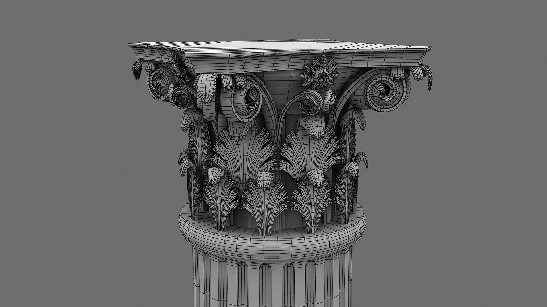 3D Corinthian Column 01 Model - TurboSquid 1837382