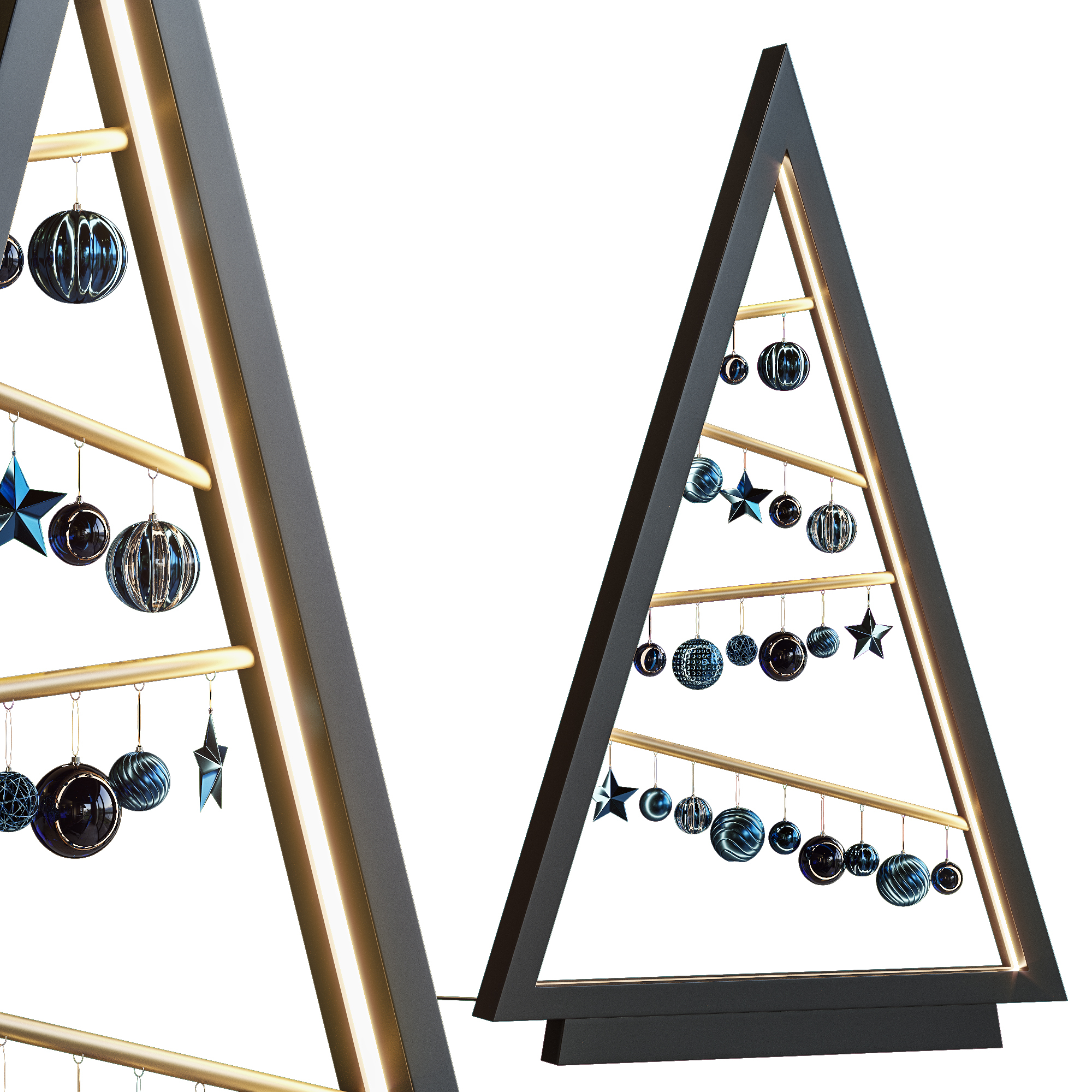 Loft style christmas tree 1300mm model - TurboSquid 1979357