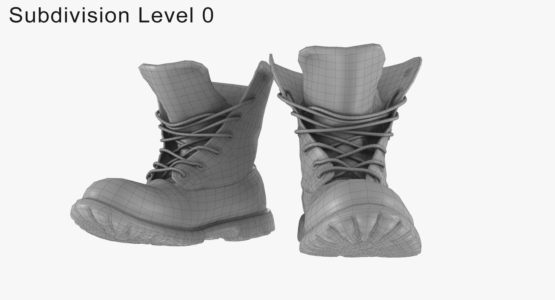 3D Old Suede Boots model - TurboSquid 2064259