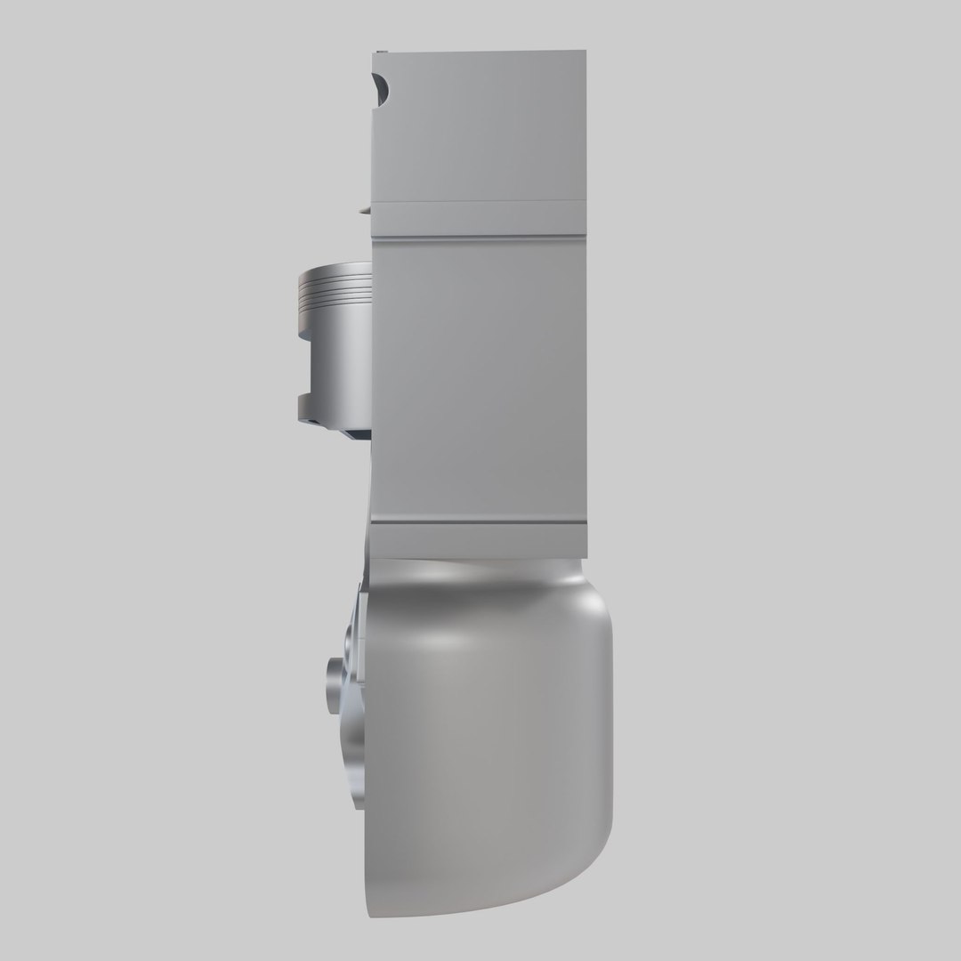 4 Stroke Car Engine 3d Model