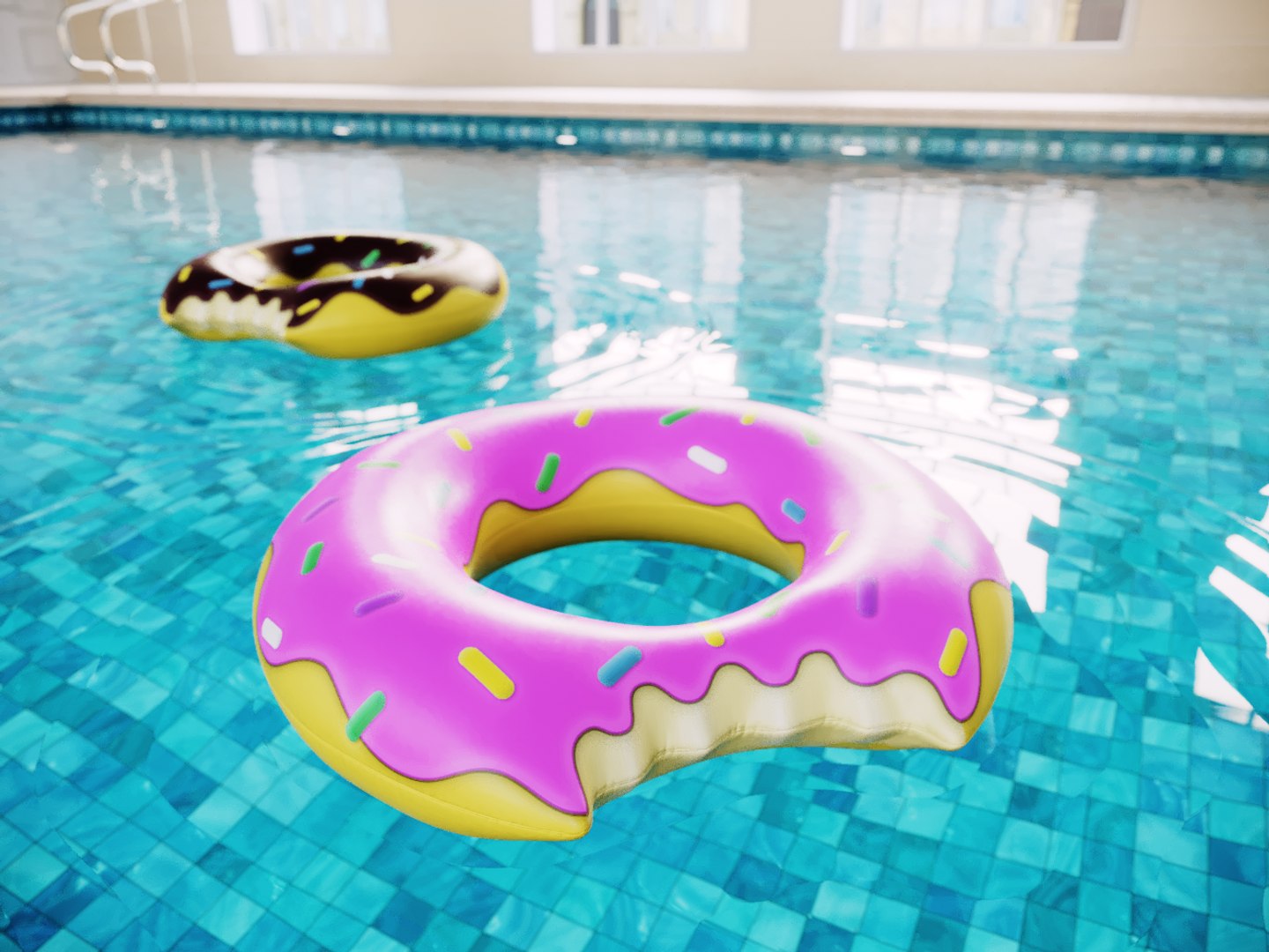 3D Inflatable Donut Pool Float - TurboSquid 1169637