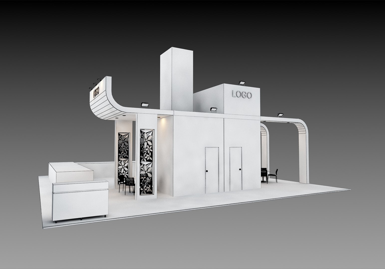 3D Exhibition Stand Model - TurboSquid 2083165