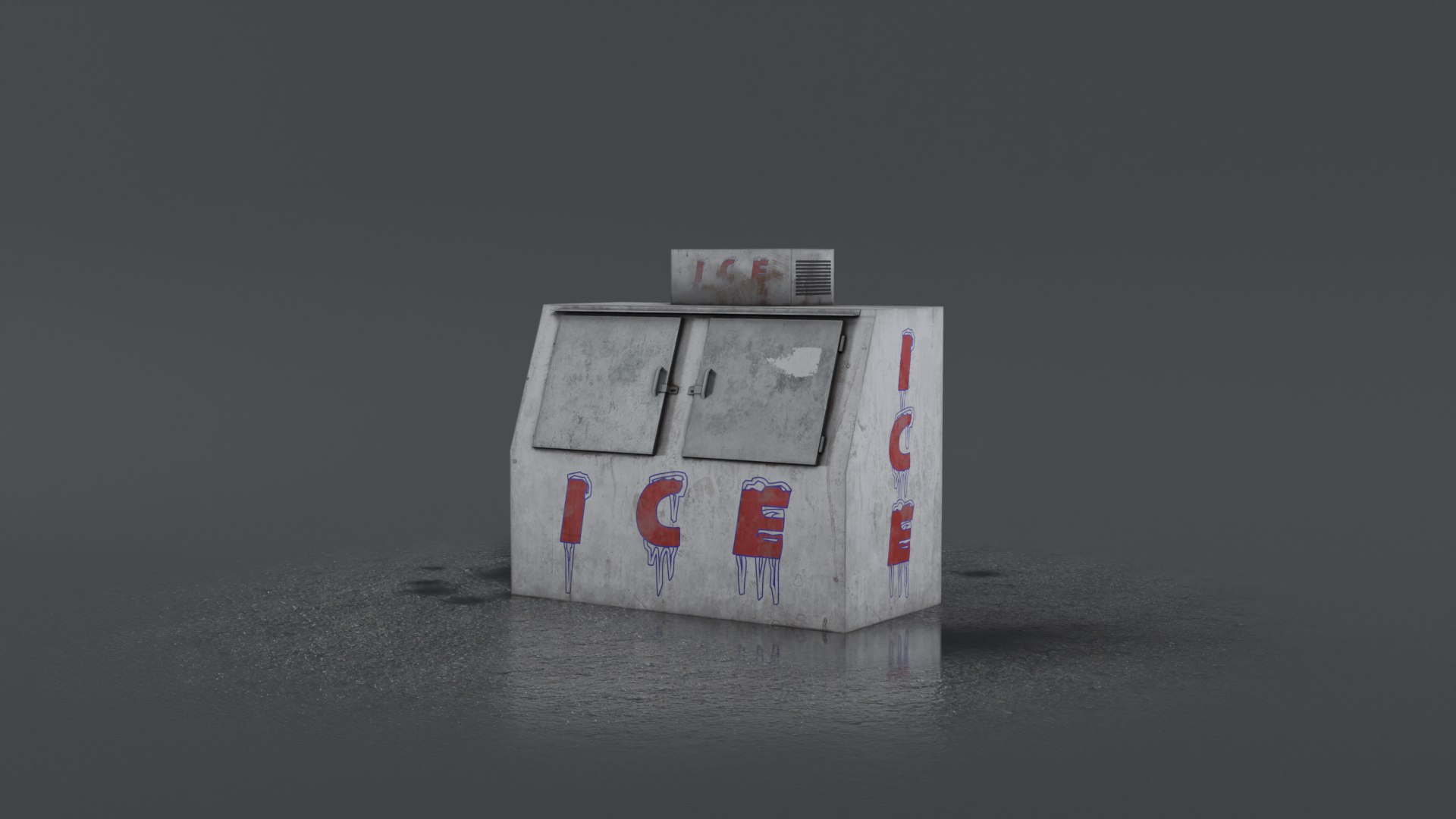 Ice Vending Machine - PBR Low Poly 3D model - TurboSquid 2135475