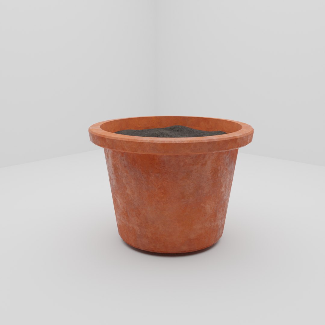 Plant Pot Photorealistic 4k Texture Ready For Animation And Game 3D ...