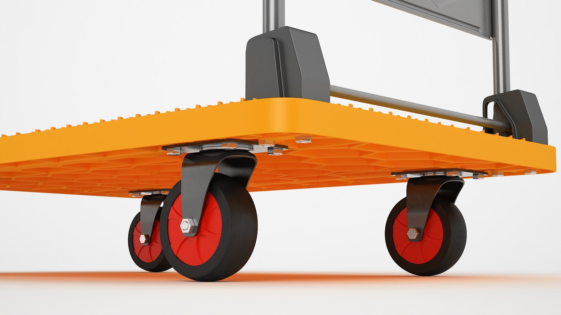 3D Model Platform Truck Push Cart Dolly 02 - TurboSquid 2211492