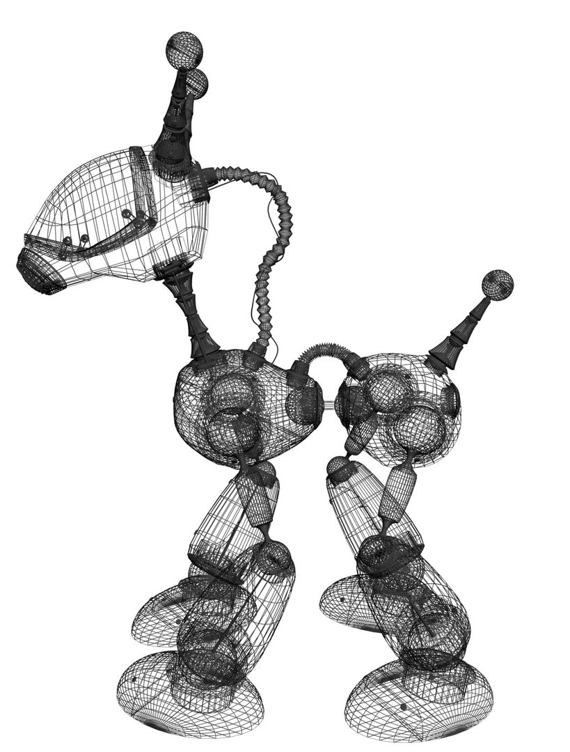 Hi Tech Robot 3d Model