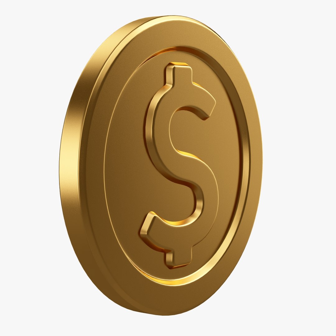 Dollar Coin 3D Model - TurboSquid 1544394