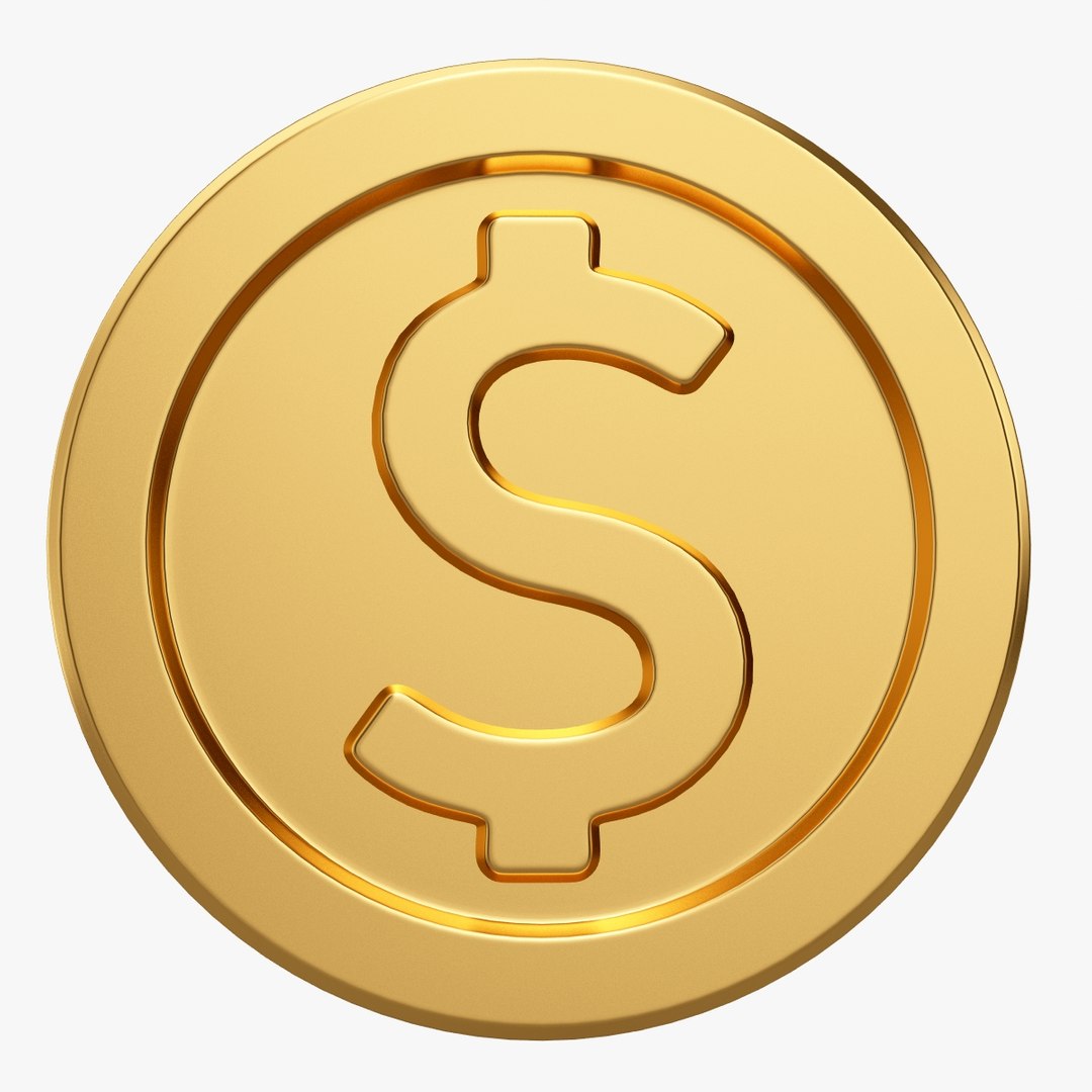 Dollar Coin 3D Model - TurboSquid 1544394