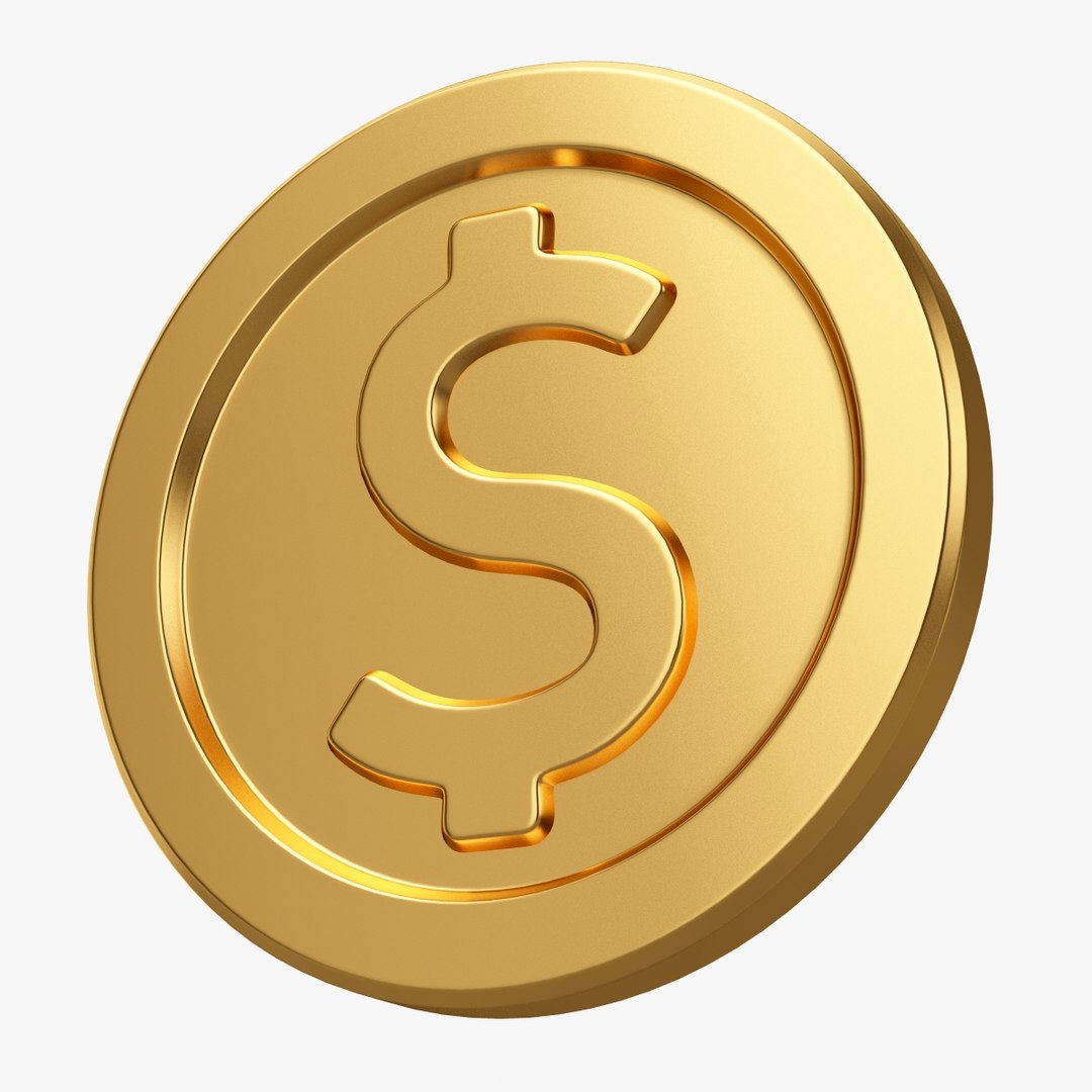 Dollar Coin 3D Model - TurboSquid 1544394