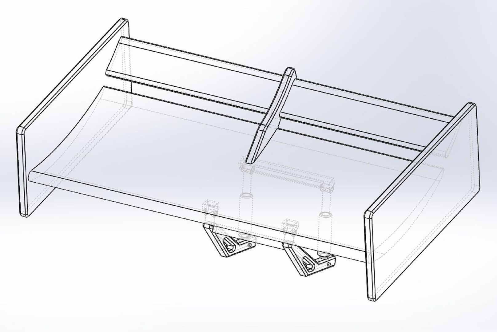 Diecast Wing Of Supermodified Front Engine Race Car Scale 1 To 25 Model ...