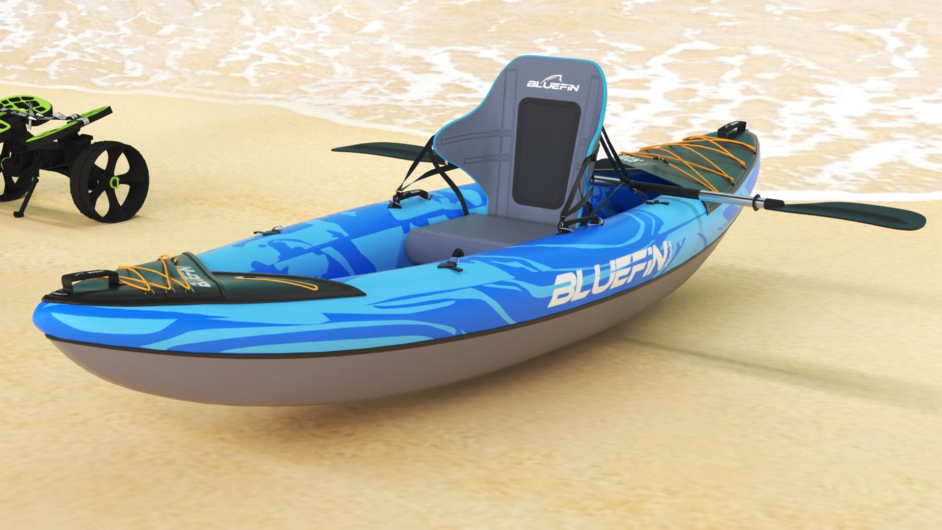 Premium Bluefin Ranger Scout Inflatable Kayak 3D Model - TurboSquid 2376850