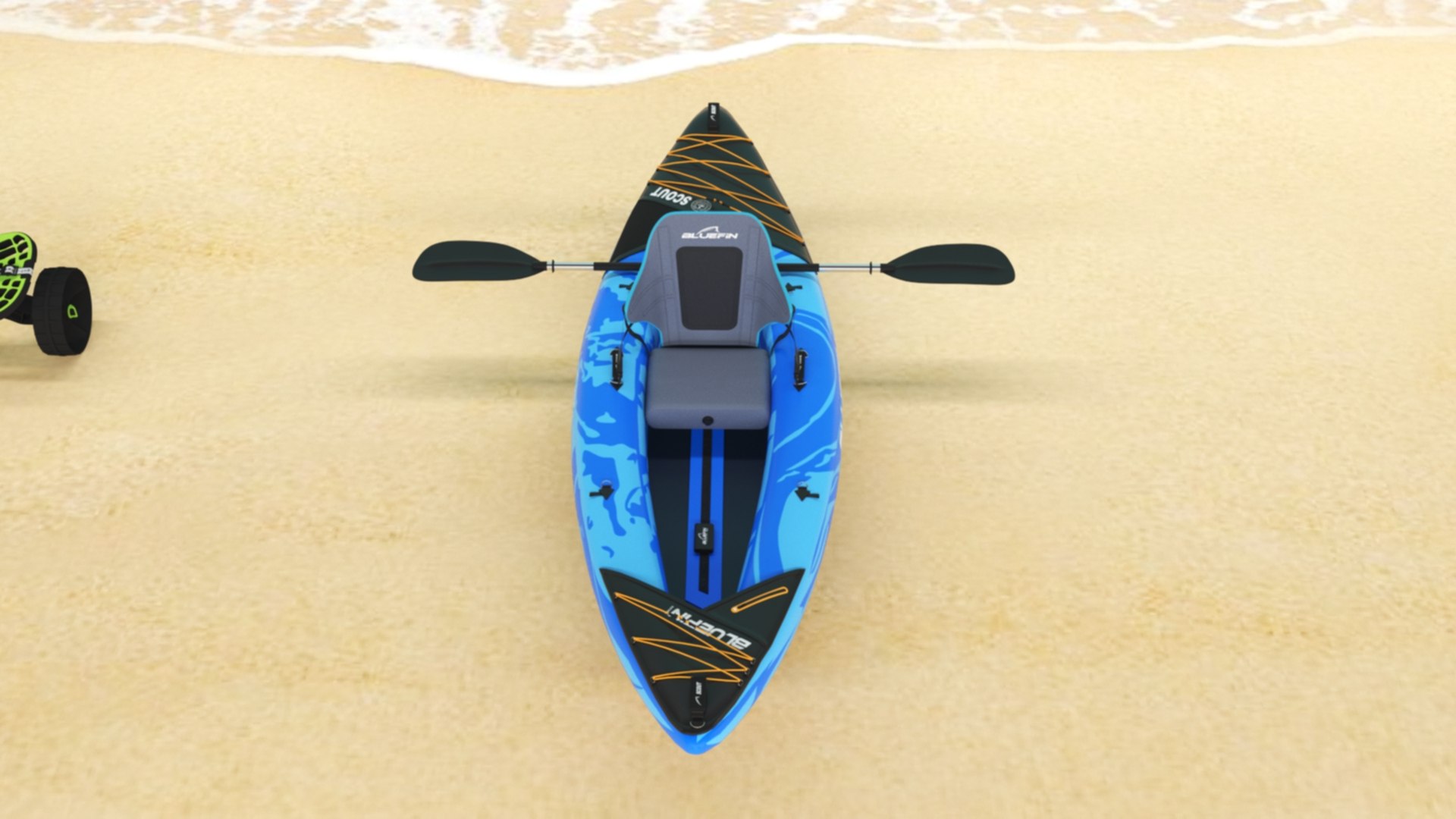 Premium Bluefin Ranger Scout Inflatable Kayak 3D Model - TurboSquid 2376850
