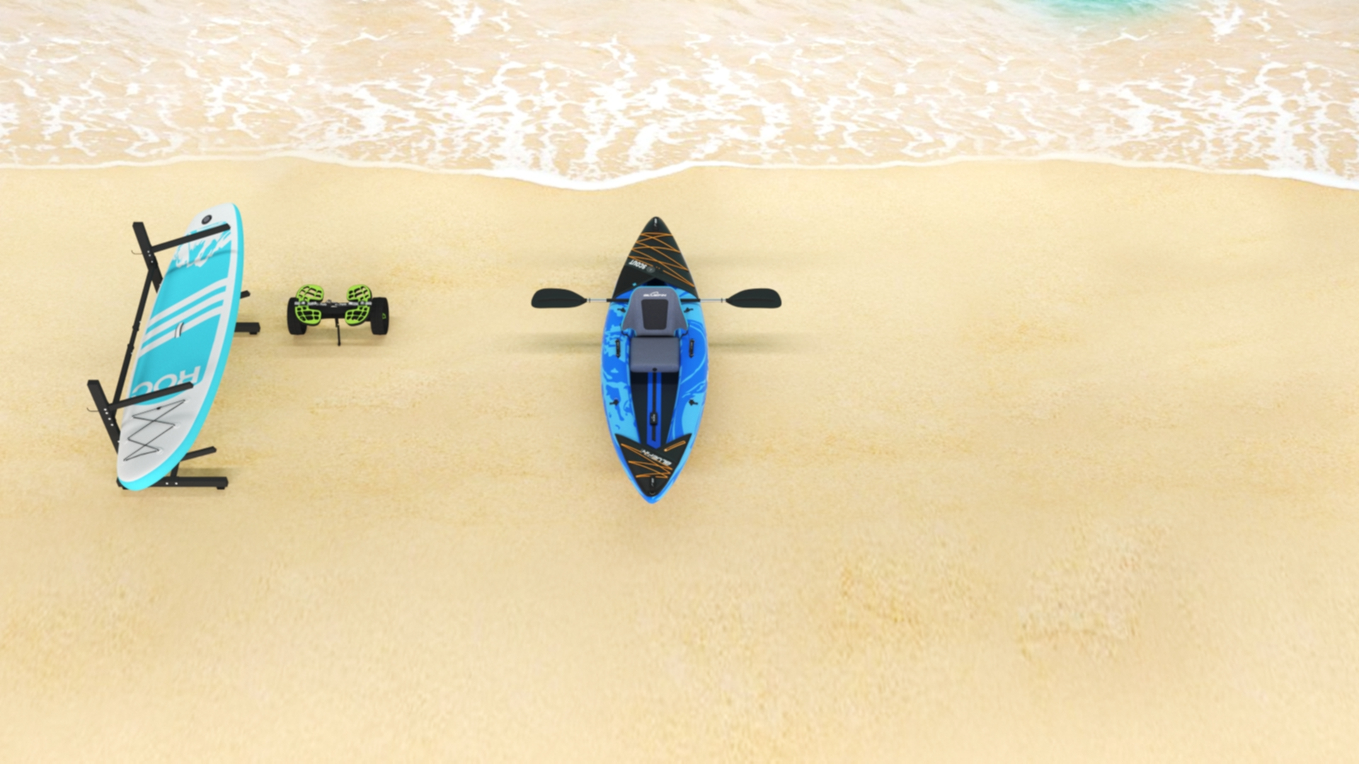 Premium Bluefin Ranger Scout Inflatable Kayak 3D Model - TurboSquid 2376850