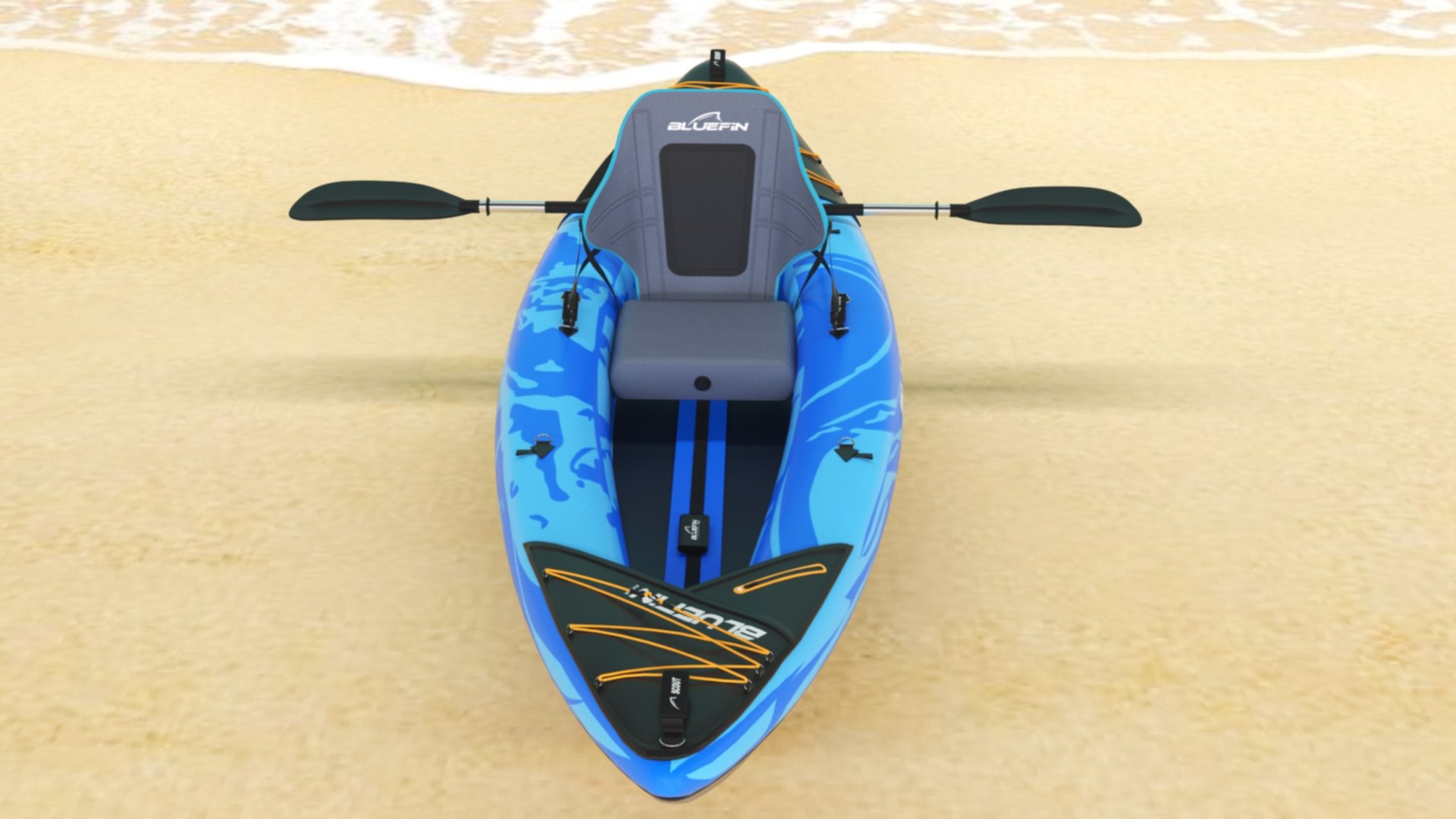 Premium Bluefin Ranger Scout Inflatable Kayak 3D Model - TurboSquid 2376850