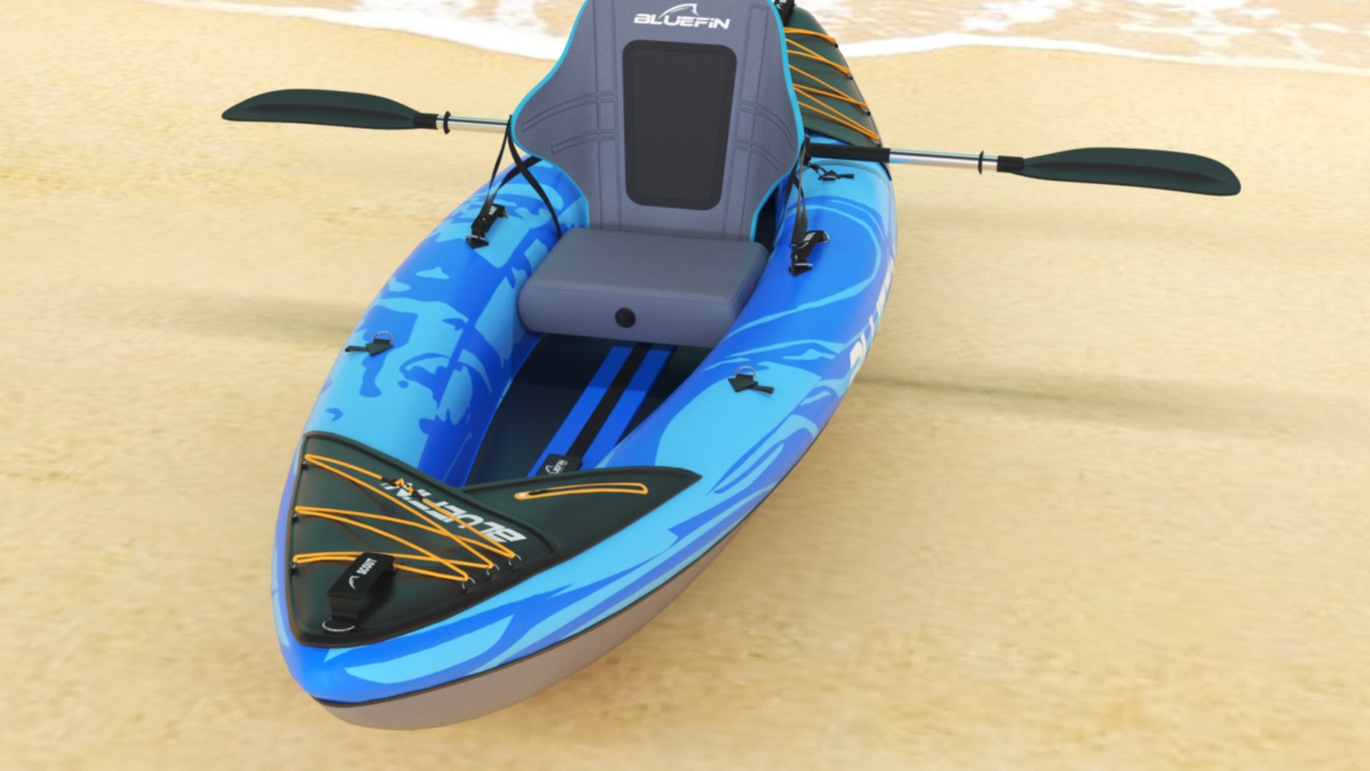 Premium Bluefin Ranger Scout Inflatable Kayak 3D Model - TurboSquid 2376850